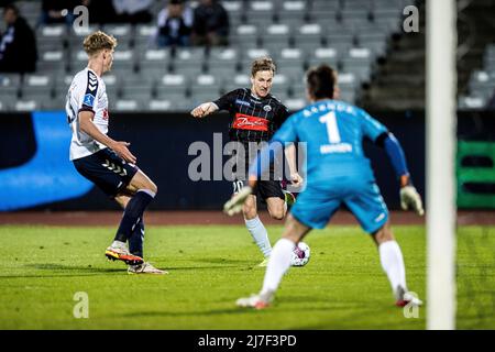 Aarhus, Denmark. 08th May, 2022. Soenderjyske (20) of Soenderjyske seen ...