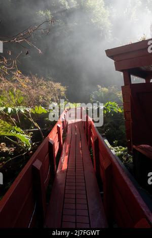 Termas Geometricas hot springs in Chile Stock Photo - Alamy