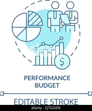 Financial performance concept turquoise icon Stock Vector Image & Art ...