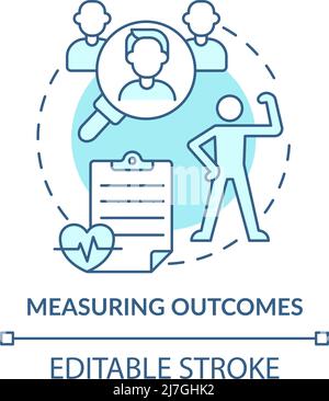 Measuring outcomes concept icon Stock Vector Image & Art - Alamy