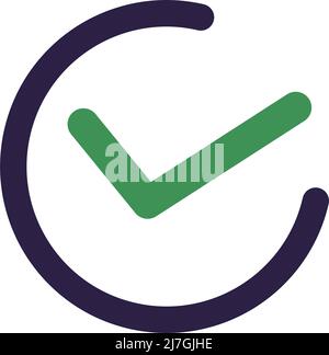 Check mark icon. Decision and authentication. Vector illustration Stock Vector Image & Art - Alamy