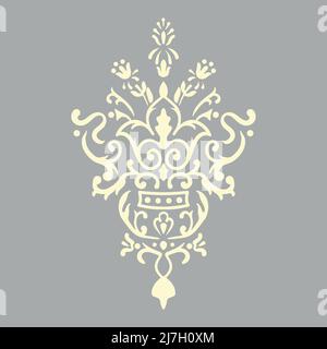 Vector damask vintage baroque ornament. Retro pattern antique style ...