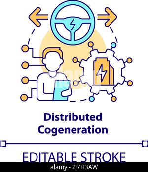 energy consumption analysis line icon vector illustration Stock Vector ...