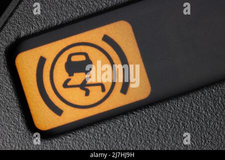 traction control warning light in car dashboard Stock Photo - Alamy