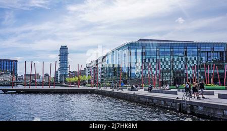 Grand Canal Square in Dublin, Ireland Stock Photo - Alamy