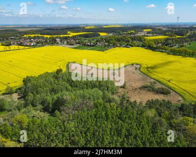 Aerial Photo at Brandenburg, Germany, taken in the summer Stock Photo ...