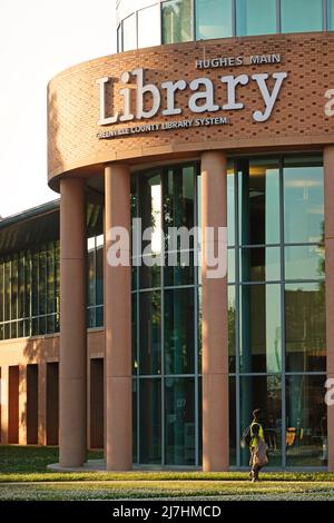 Hughes main library building in Greenville SC Stock Photo - Alamy