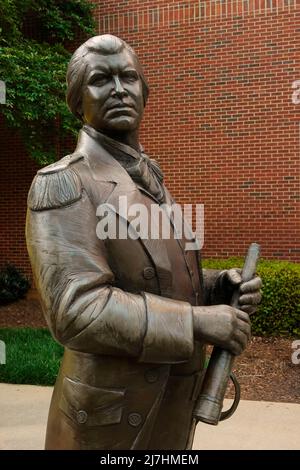Nathanael Greene statue in front of the Upcountry History Museum at the ...