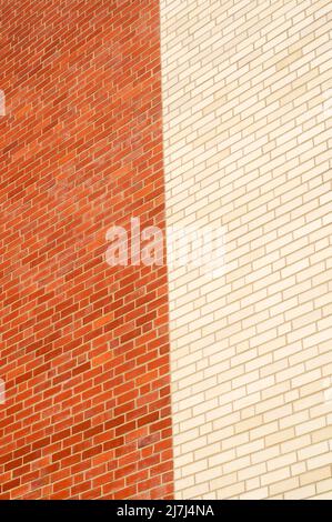 The two-tone brick wall Stock Photo - Alamy