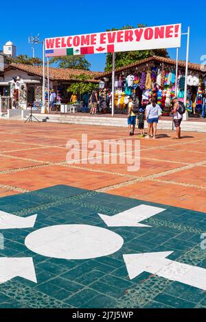 Craft market, Cruise ship terminal, Puerto Vallarta, Jalisco, Mexico ...