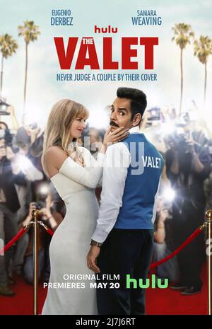 THE VALET, from left: Samara Weaving, Eugenio Derbez, 2022. © Hulu ...