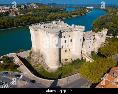 Aerial view of Chateau de Tarascon Stock Photo - Alamy