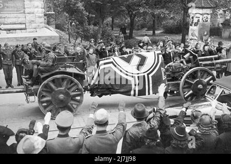 State Funeral procession for General Field Marshal Erwin Rommel, Ulm ...