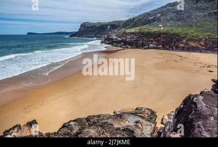 Little Tallow Beach in Bouddi National Park, Central Coast, NSW ...