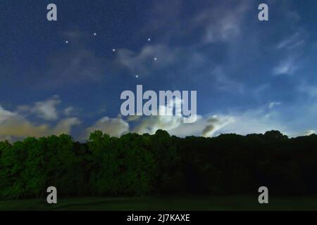 Volans star constellation, Night sky, Cluster of stars, Deep space ...