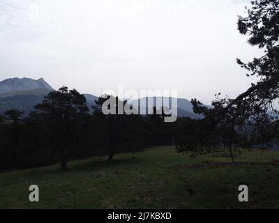 Mount Saibi, located in the natural park of Urkiola. Spain Stock Photo ...