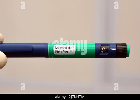 Cairo, Egypt, September 12 2021: Levemir flexpen, a medication of ...