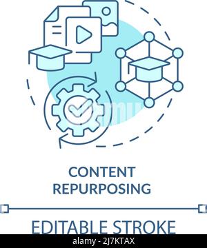 Content repurposing concept icon Stock Vector Image & Art - Alamy