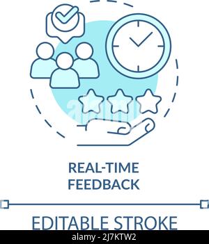 Real-time feedback concept icon Stock Vector Image & Art - Alamy
