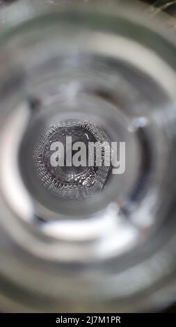 Textures and patterns of glass bottle Stock Photo - Alamy