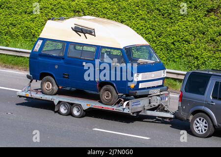 Semi trailer caravan on a camping site in Spain Stock Photo - Alamy