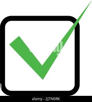 Check mark icon. Decision and authentication. Vector illustration Stock Vector Image & Art - Alamy