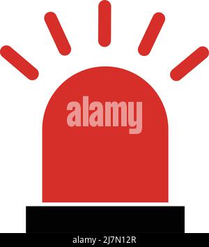 Traffic light isolated icon. Red lights, stop signal of traffic light ...