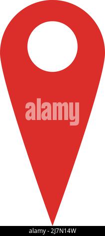 Red geo marker on a simple abstract map Stock Vector Image & Art - Alamy