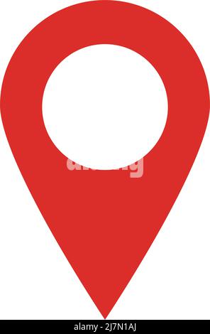 Map pin. Red geo mark. Location symbol Stock Vector Image & Art - Alamy