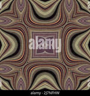 Earthy colours retro sixties geometric seamless pattern in variegated ...