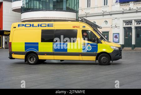 A Merseyside police van in Liverpool Stock Photo - Alamy