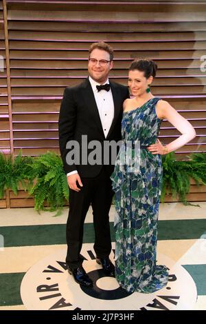 LOS ANGELES - MAR 2: Seth Rogan at the 2014 Vanity Fair Oscar Party at ...