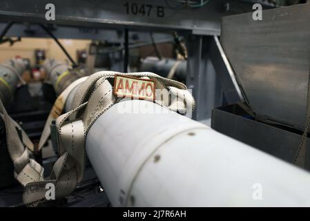 The AIM-120 advanced medium-range air-to-air missile (AMRAAM) of ...