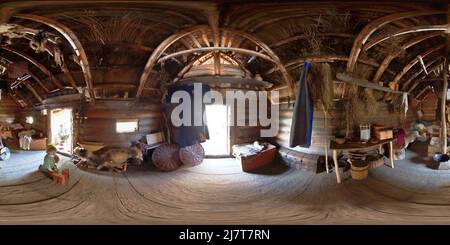 360° view of Wolin , JOMSBORG - Reconstruction of medieval city - Alamy