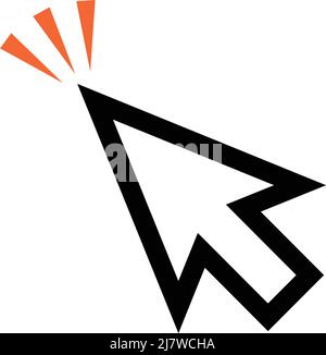Arrow mouse cursor, isolated pointer icon, vector illustration Stock Vector Image & Art - Alamy