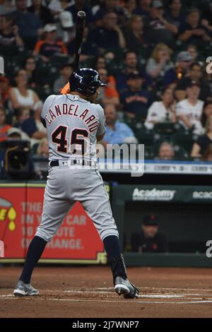 Detroit Tigers third baseman Jeimer Candelario (46) plays during a ...