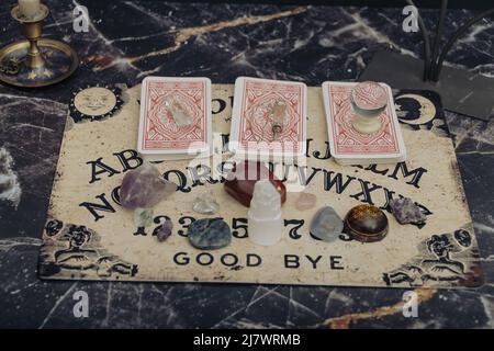 Seance of spiritualism and black magic. Prediction of the future Stock ...