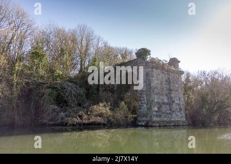 The Severn Railway Bridge, Sharpness, Gloucestershire, from the south ...
