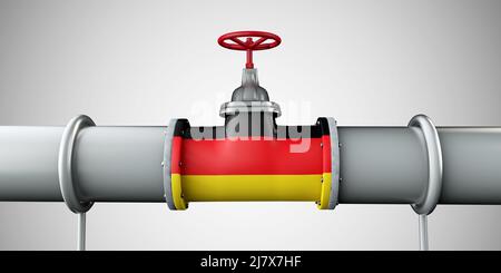 Germany oil and gas fuel pipeline. Oil industry concept. 3D Rendering ...