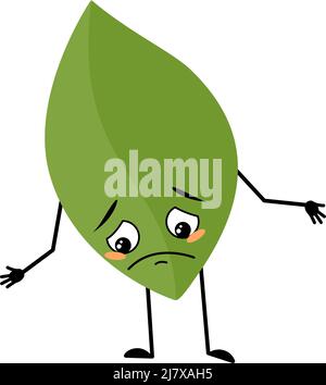 A cartoon illustration of a leaf crying Stock Vector Image & Art - Alamy