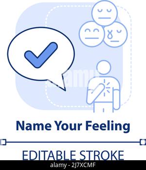 Name your feeling concept icon Stock Vector Image & Art - Alamy