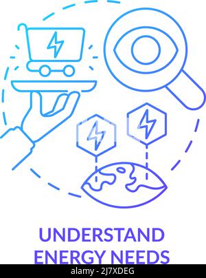 Understand business needs blue gradient concept icon Stock Vector Image & Art - Alamy