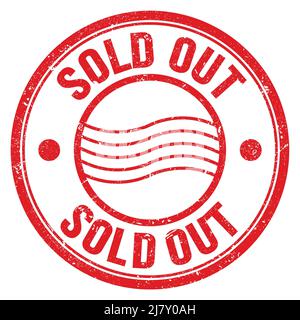 SOLD word written on red round postal stamp sign Stock Photo - Alamy