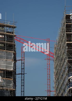 A gap between two high-rise buildings in Gropiusstadt berlin Stock ...