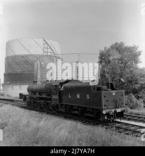 1969, historical, on the railway track, the iconic steam locomotive ...