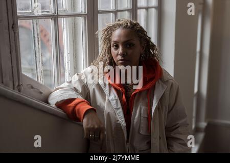 Quebec singer Modlee poses for a portrait in Quebec City Thursday April ...