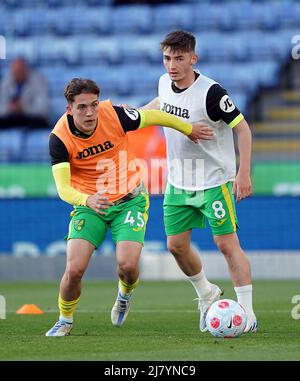 Norwich City's Billy Gilmour (right) during a training session at the ...