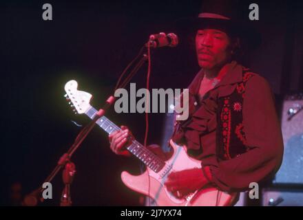 Jimi Hendrix. Portrait of the American guitarist and singer, James ...