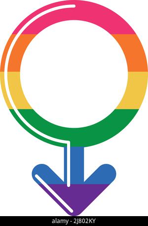 Rainbow pride flag arrow. Vector illustration Stock Vector Image & Art ...