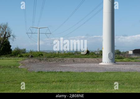 T Pylons forming the Hinkley Point to Avonmouth National Grid Link at ...